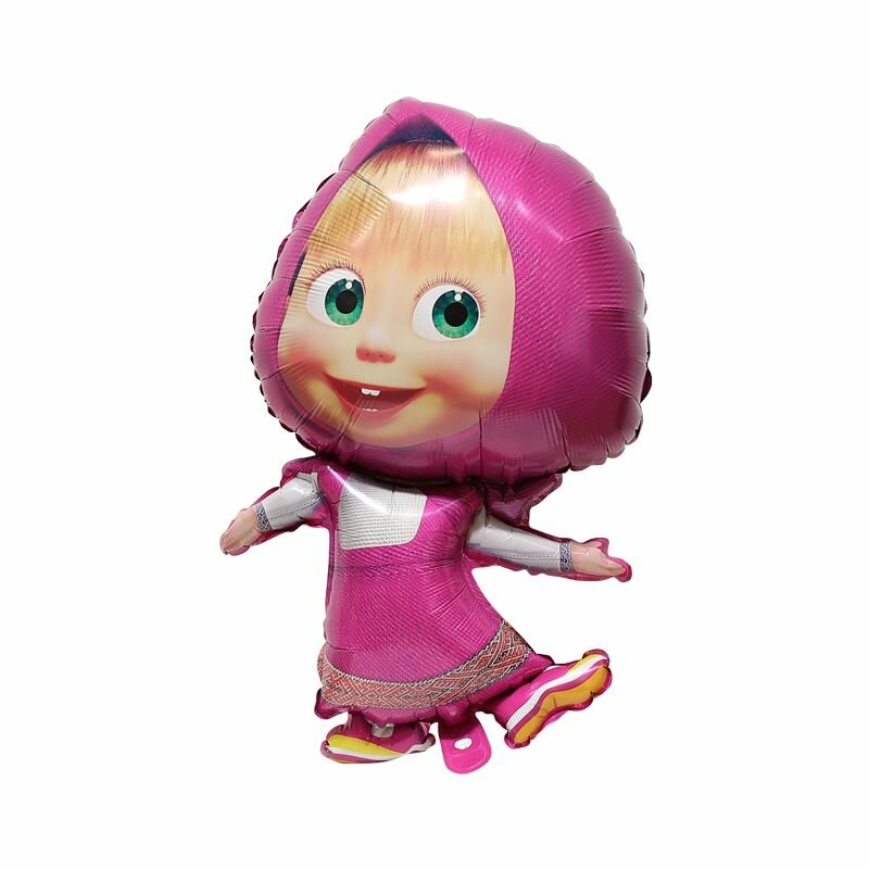 Набор воздушных шаров Маша и Медведь , 5 шт, фольгированные, для дня рождения, украшение праздника, детский, праздничный, картинки