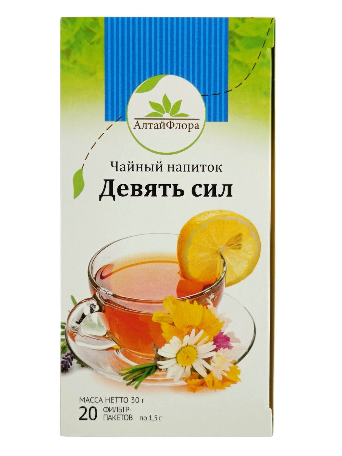 Напиток чайный АлтайФлора Девять сил, 20 фильтр-пакетов по 1.5 г