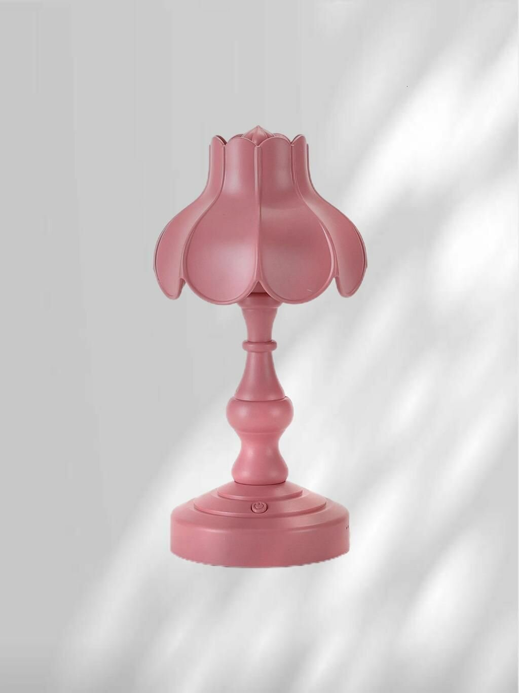 Светодиодная настольная лампа Lotus, красный