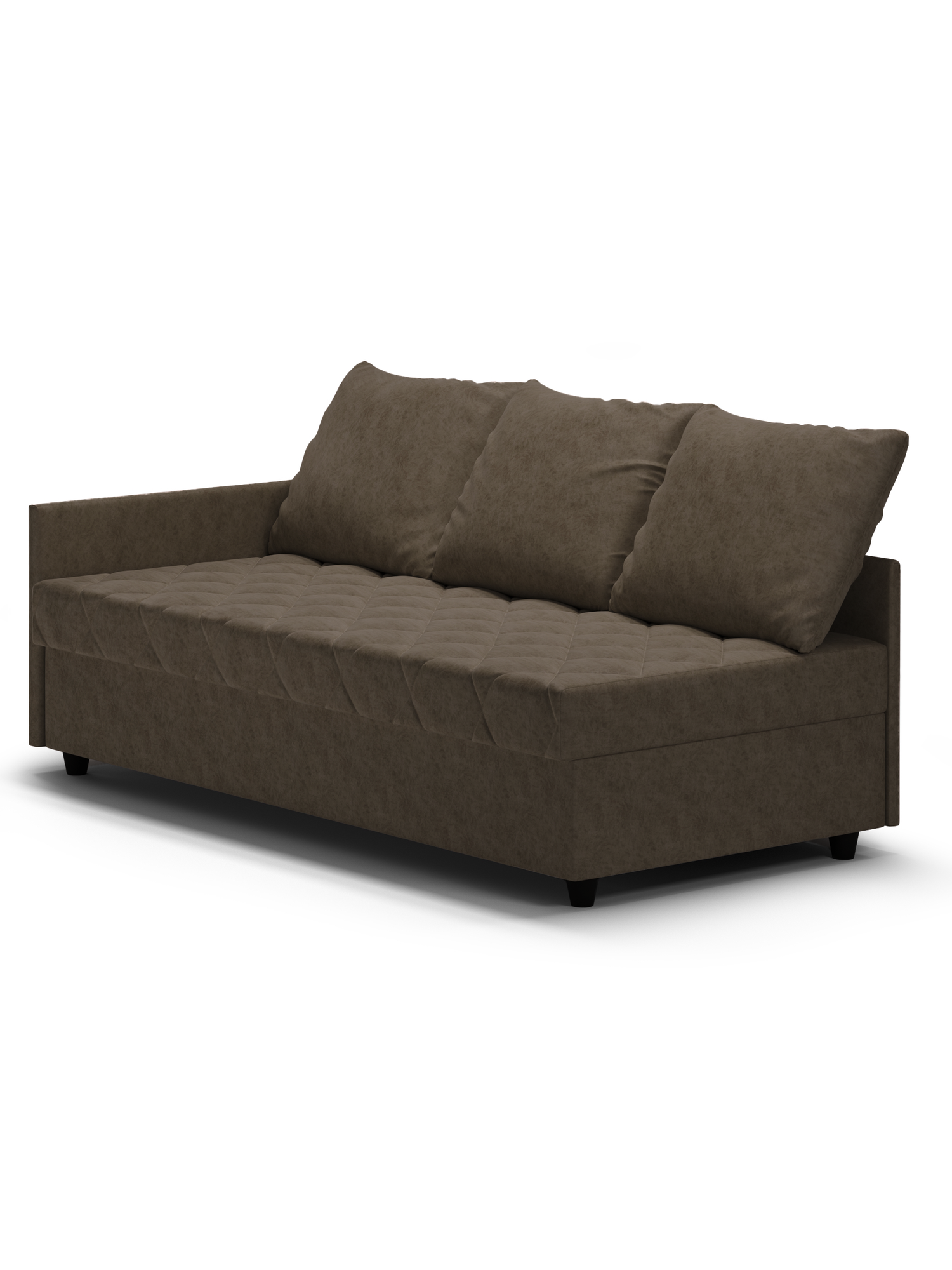 Кушетка WESTENY "ART-312 левая" 195x94x62, 90x190, 1 место, велюр Rock05