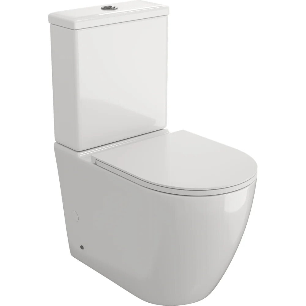 Унитаз напольный Teymi безободковый с быстросъемным сиденьем микролифт