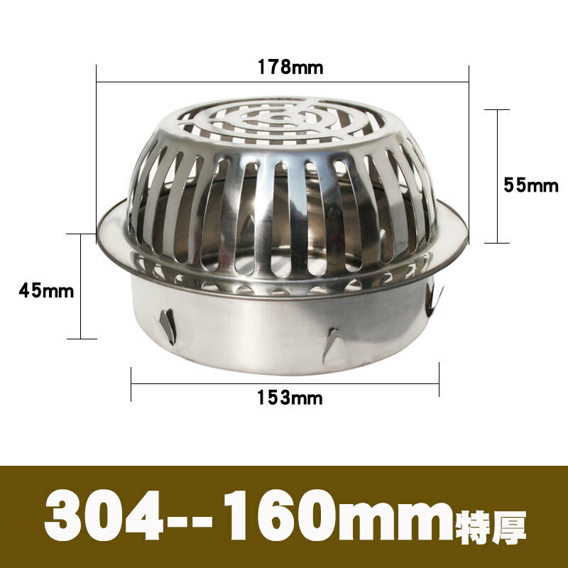 Нержавеющая сталь, круглый слив для пола, крышка сливного отверстия, большой слив, антизасорение, дренаж дождевой воды на улице