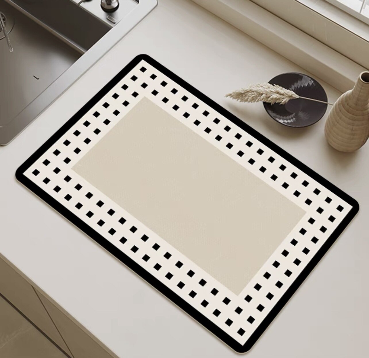 Технологичный кожаный дренажный коврик для кухонной столешницы, впитывающий воду, маслостойкий, водонепроницаемый, грязеотталкивающий, для смесителя, раковины, обеденного стола