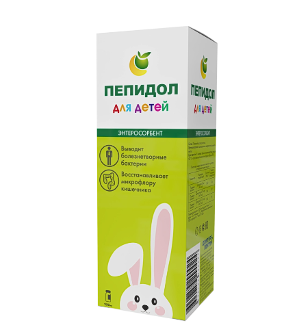 Пепидол 3% для детей от 3 лет, 250 мл: бактерицидный энтеросорбент при отравлениях, диарее и кишечных инфекциях