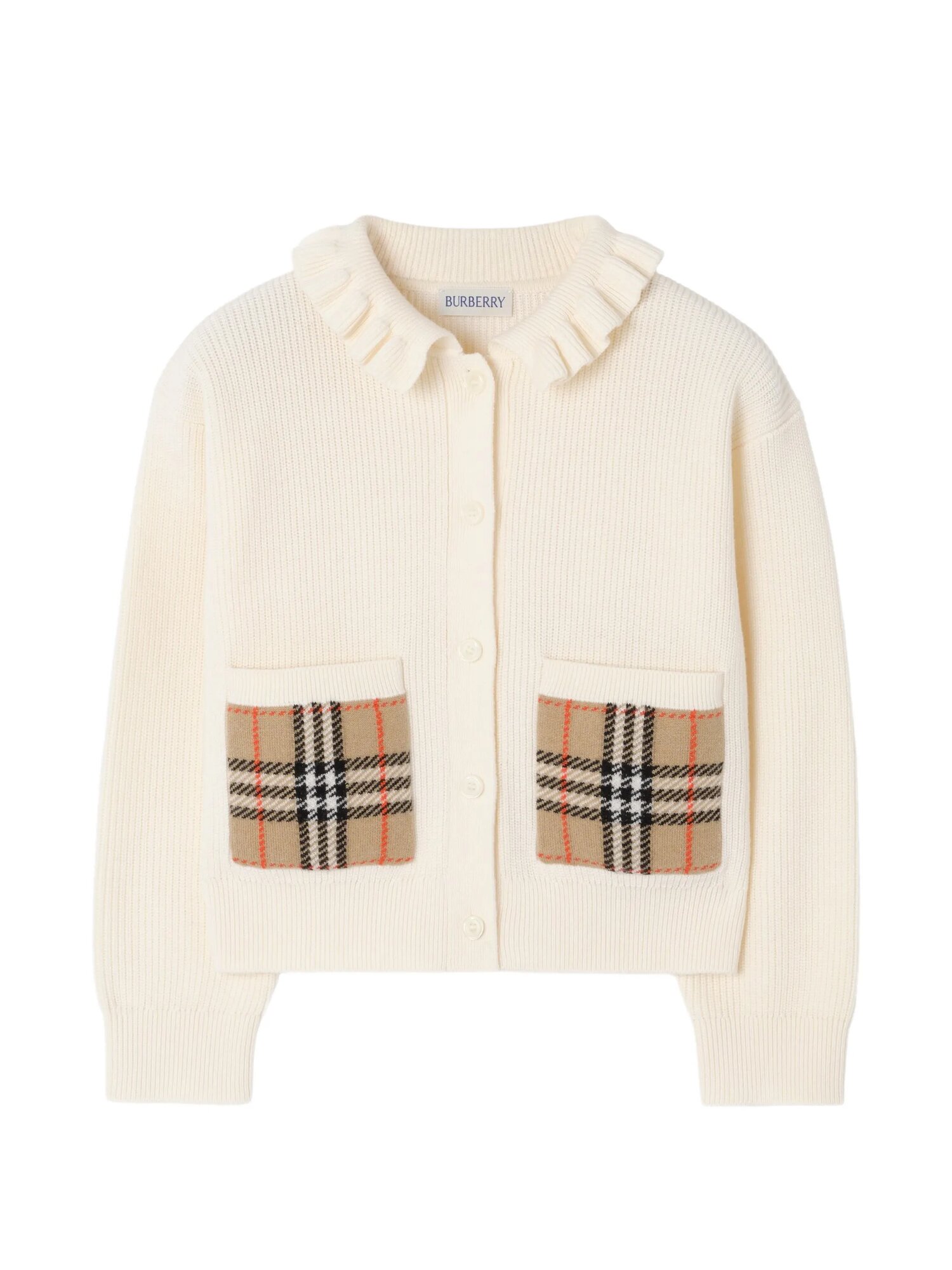 Кардиган Check pocket cotton wool cardigan