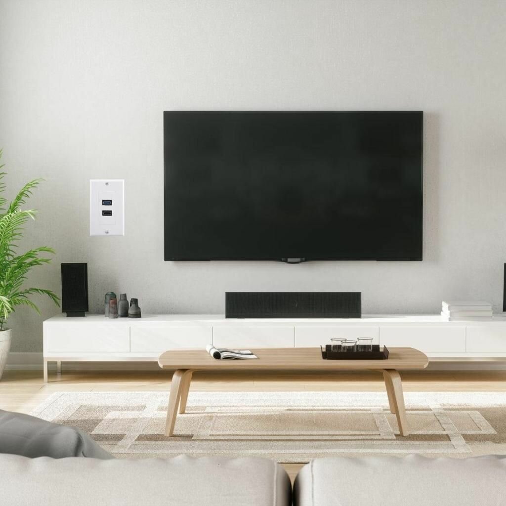 Настенная панель HDMI и USB — фото 1