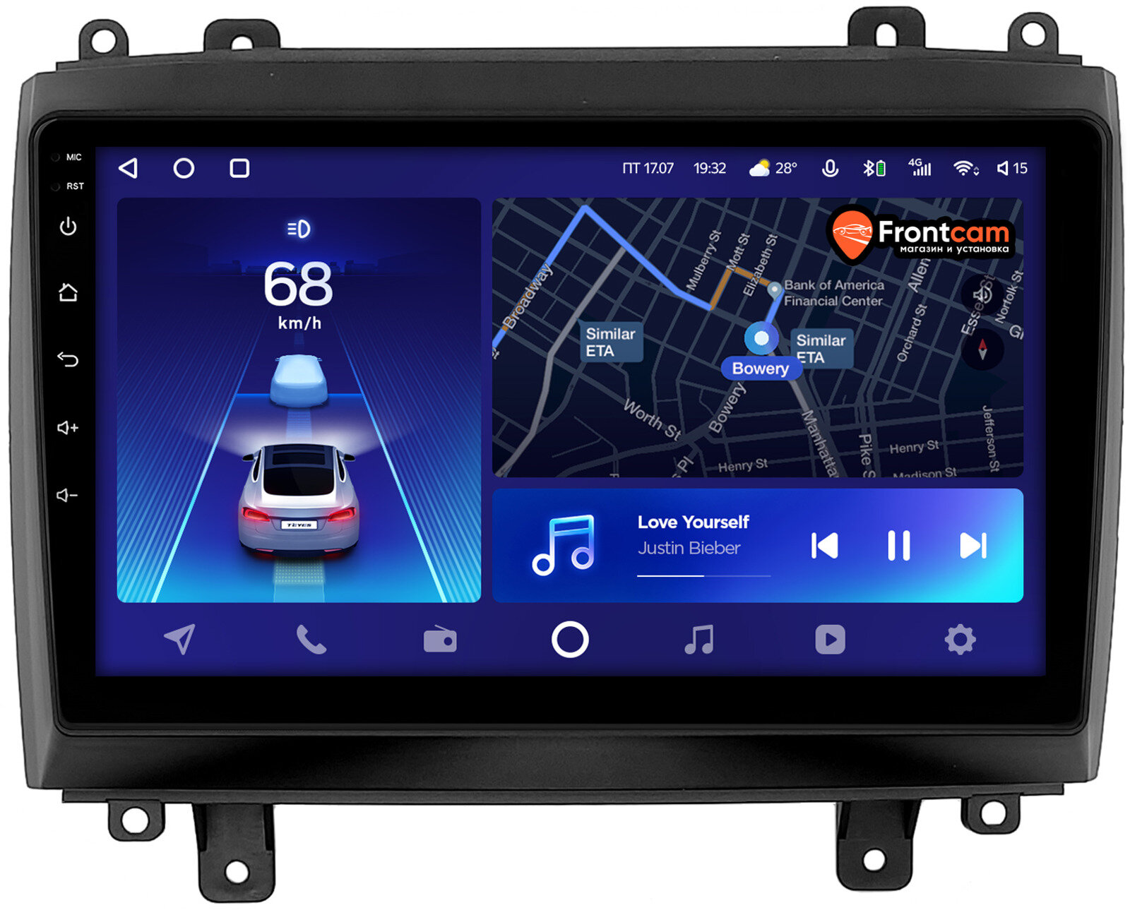 Штатная магнитола Teyes CC2 PLUS 6/128 10" RM-10-3528 Cadillac CTS, SRX 2003-2009 Android 10 (4G-SIM, DSP, QLed)