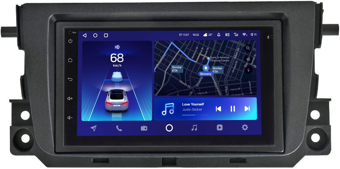 Штатная магнитола Smart Fortwo 2 2011-2015 Teyes CC2 PLUS 4/64 7" RP-11-358-405 Android 10 (4G-SIM, DSP)