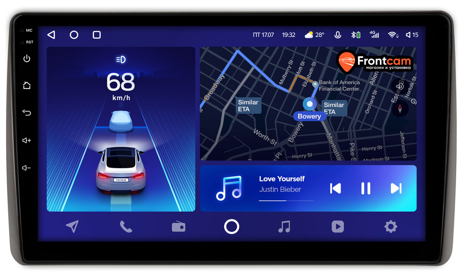 Штатная магнитола Teyes CC2 PLUS 6/128 10" RM-10-1440 Toyota Highlander (U70) 2019-2024 Android 10 (4G-SIM, DSP, QLed)