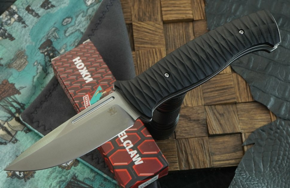 Складной нож Steelclaw Поиск-02 , сталь VG-10, рукоять черный G-10