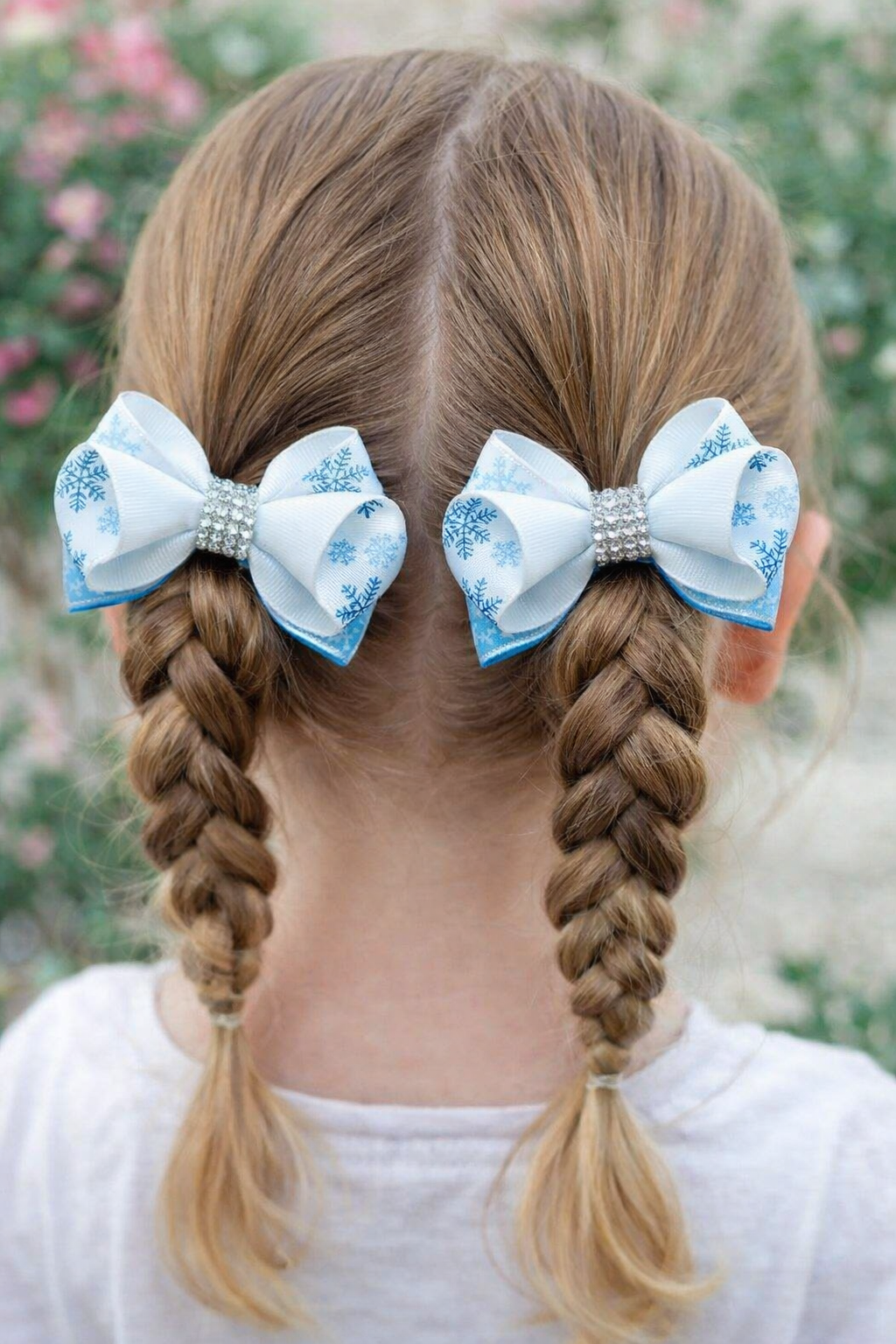 Бантики для волос Арт и Дизайн, декоративные элементы стразовая лента, 2 шт