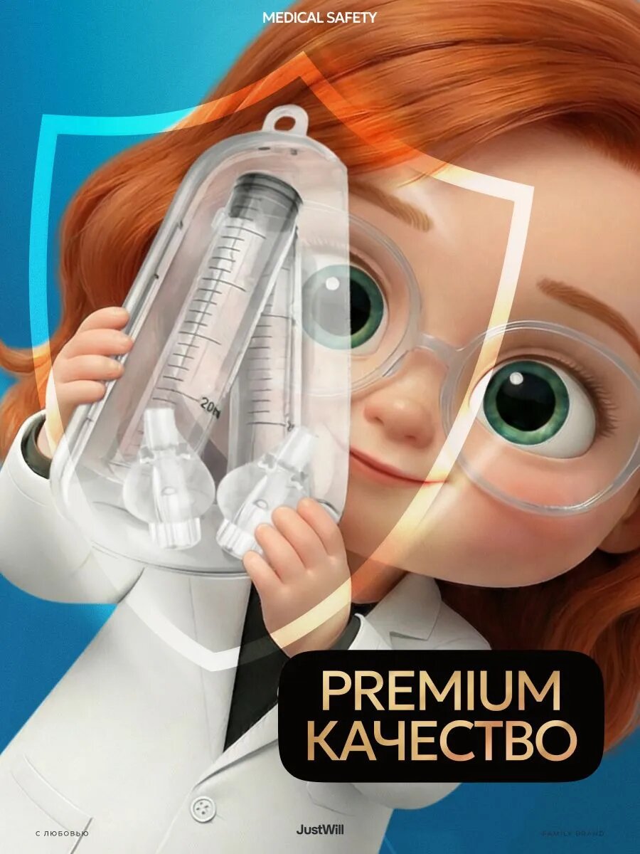 Шприц для промывания носа от соплей для детей и взрослых