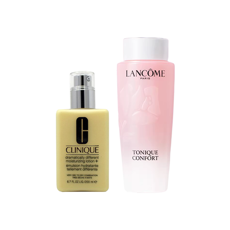 Набор уходовых средств женский CLINIQUE Genius Butter + Lancôme Pink Water, Oil 200ml + TONIQUE CONFORT 400ml