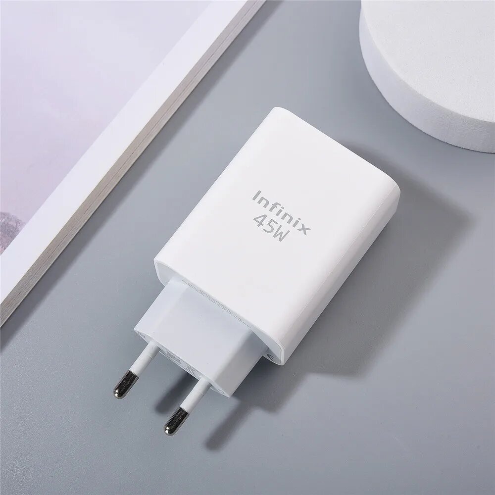 Оригинальное зарядное устройство Infinix 45W EU Plug