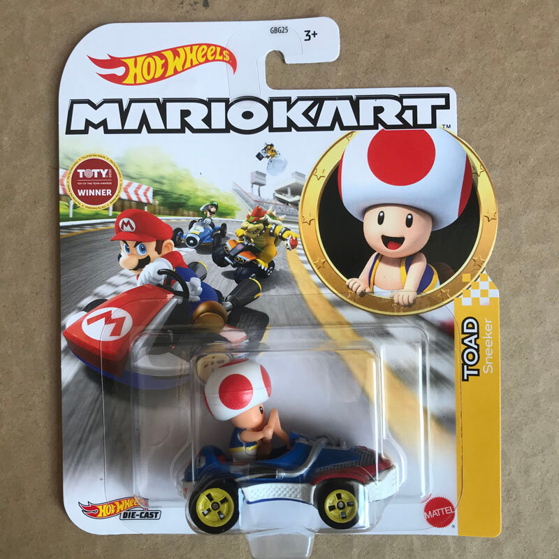 Mattel The Super Mario Mariokart / Детский Коллекционный Набор Игрушечных Машинок Марио, Подходящий Для Подарков На День Рождения Детям От 3 Лет И Старше