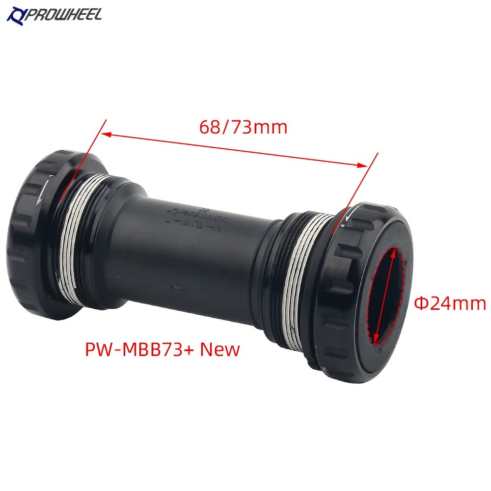 PROWHEEL RBB68/BB68/MBB73/BB73 Велосипедный каретка MTB/ROAD Hollowtech Подшипник для 68 мм 68/73 мм Shimano Crank BB — фото 1