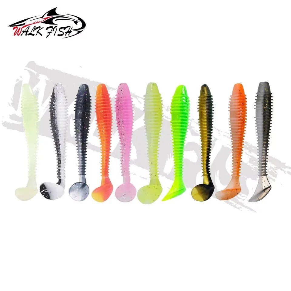 WALK FISH Мягкие приманки, Цвет L12, 10 шт.