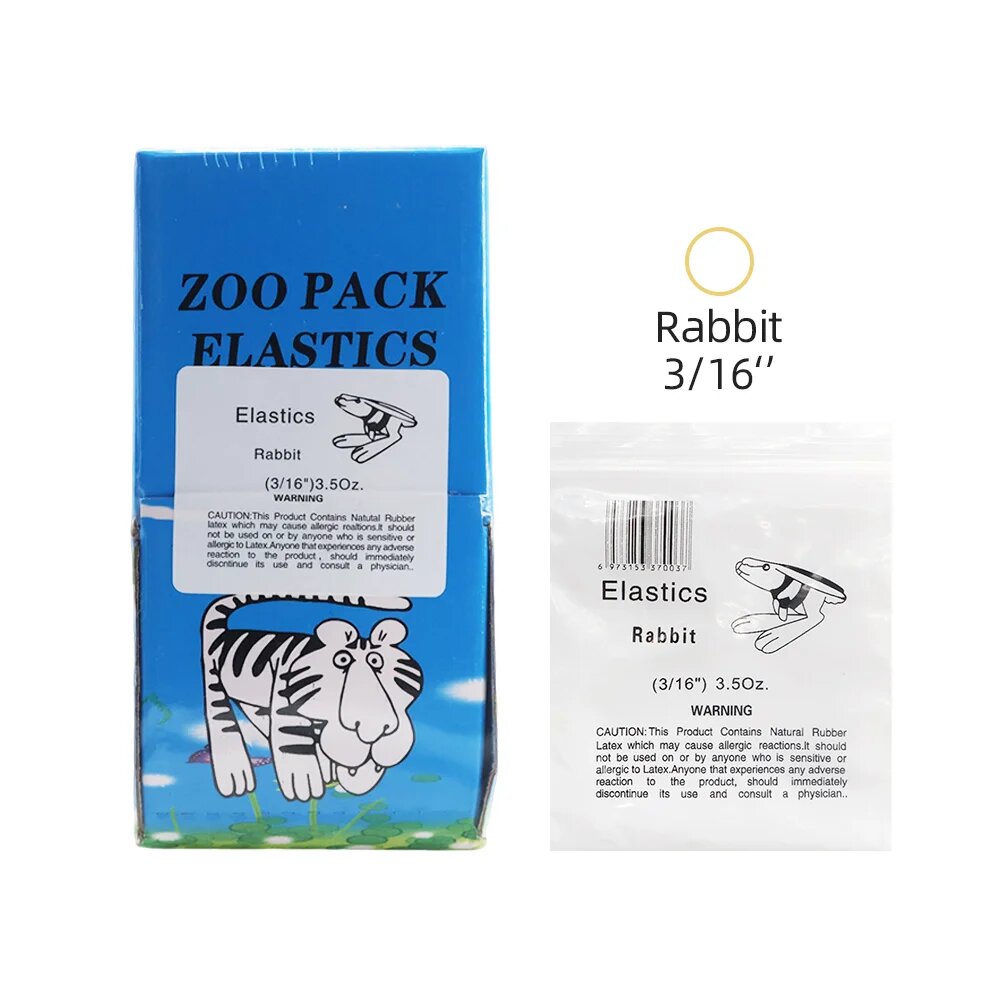 Резинки ортодонтические Rabbit 3/16" 3.5 OZ