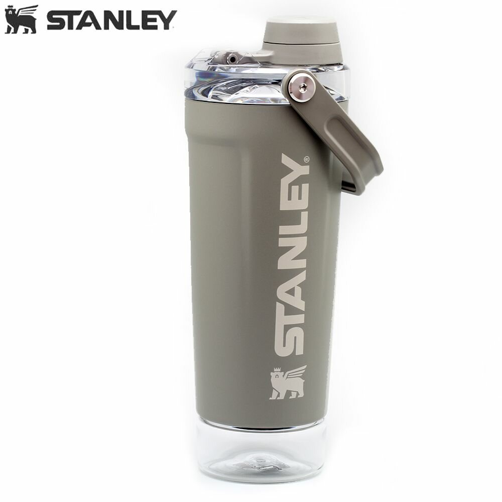 Термобутылка Stanley The Activate Shaker 0,591L Серая сажа