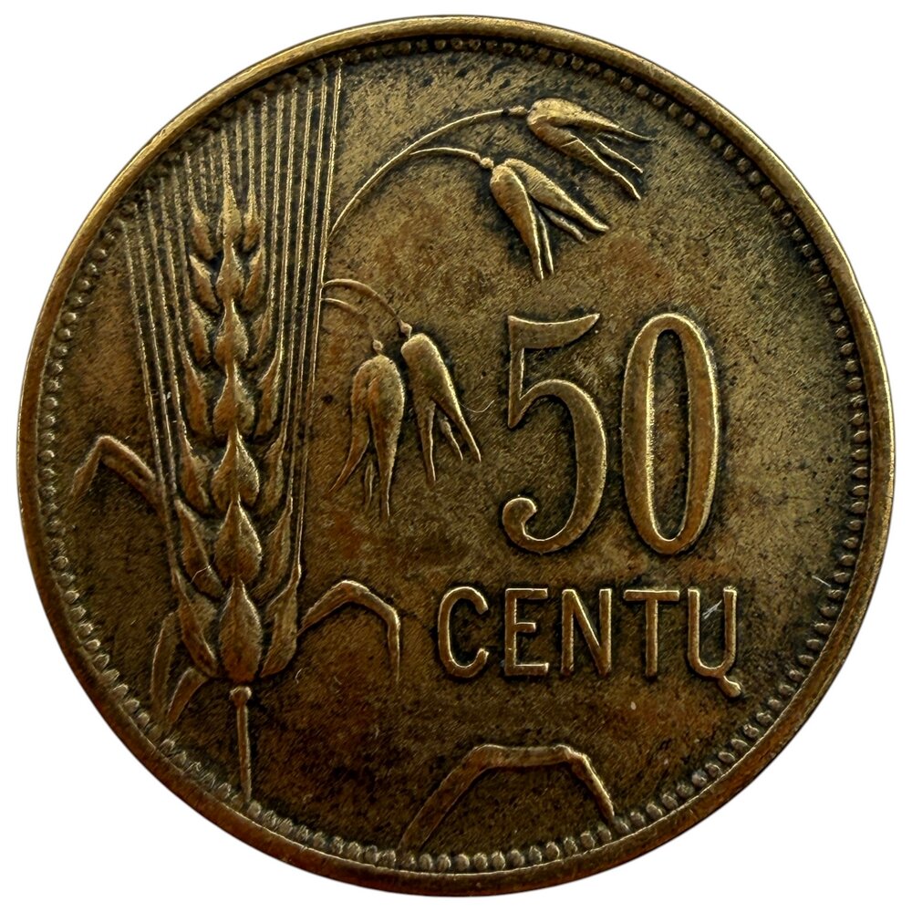 Литва 50 центов 1925 г.