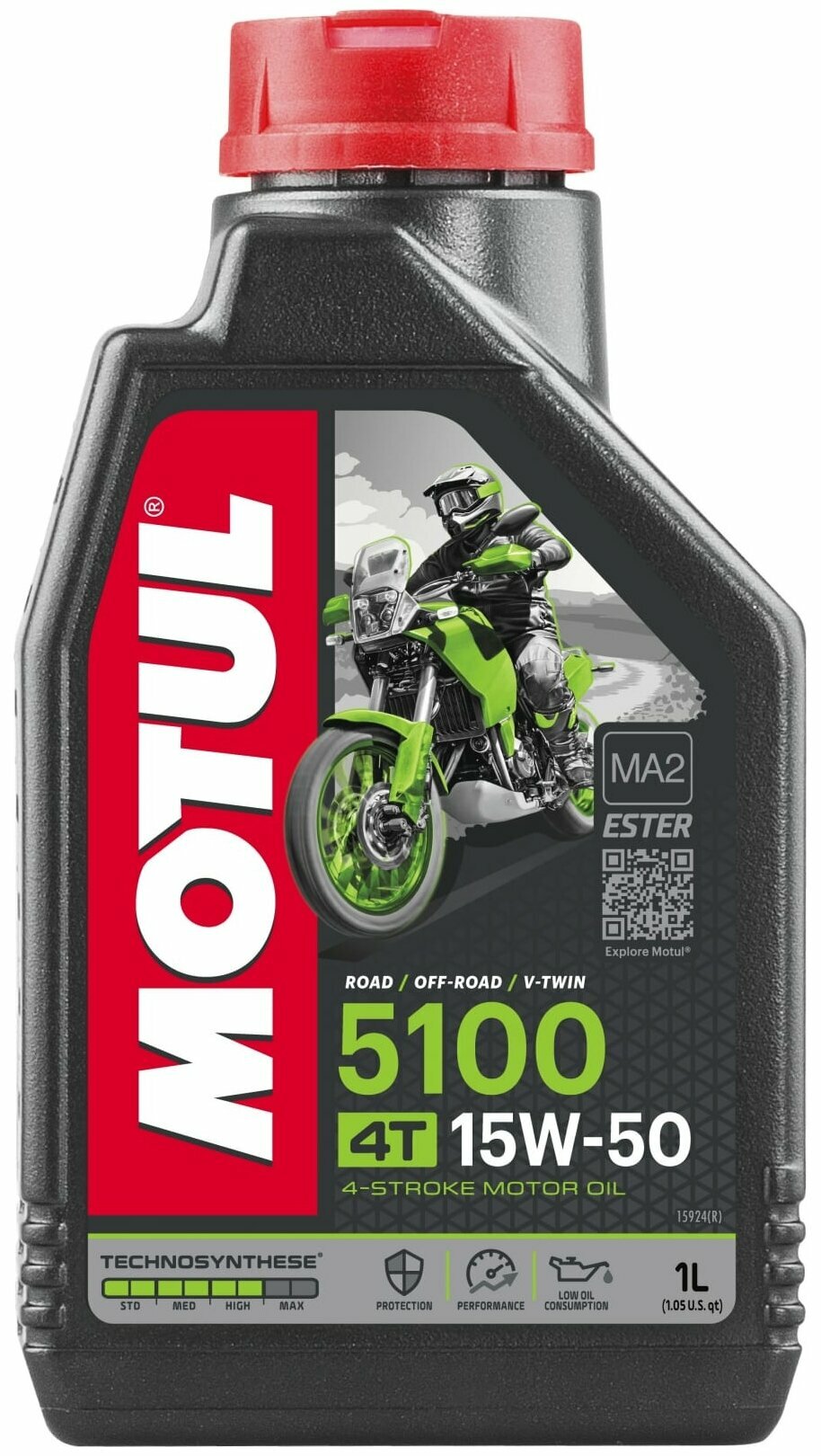 Масло моторное MOTUL 5100 4T 15W-50 1л. 104080