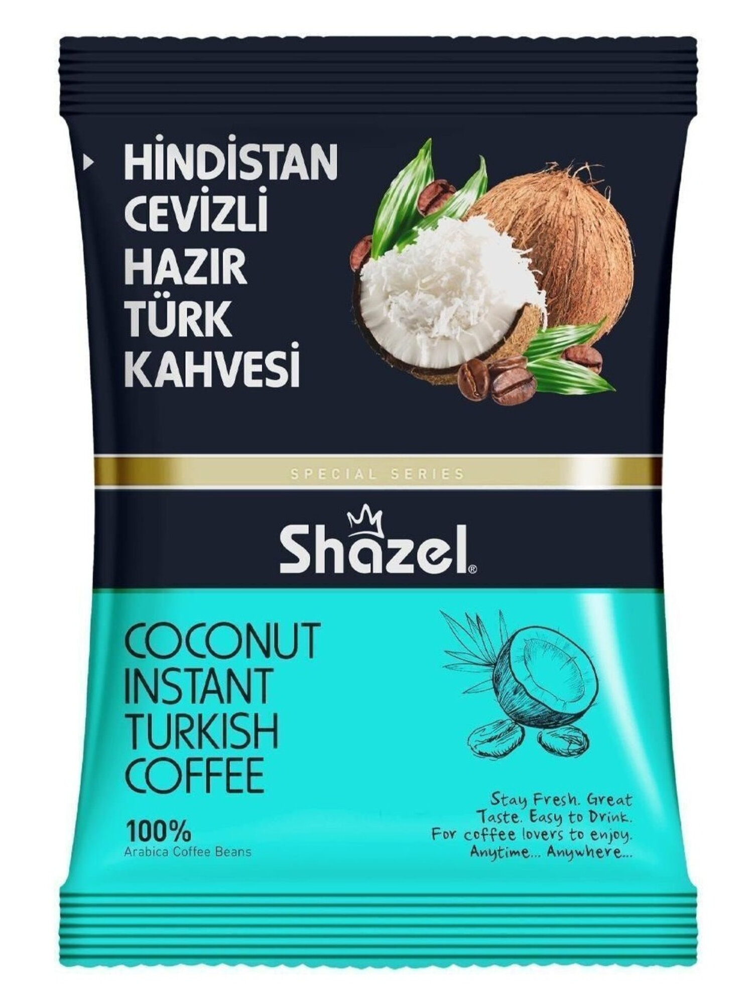 Кофейный напиток Shazel Кокос 100 г