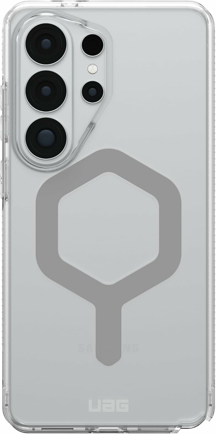 Чехол с поддержкой MAGSAFE Uag Plyo для Samsung S26 Ultra, цвет прозрачный/серебро (Ice/Silver)