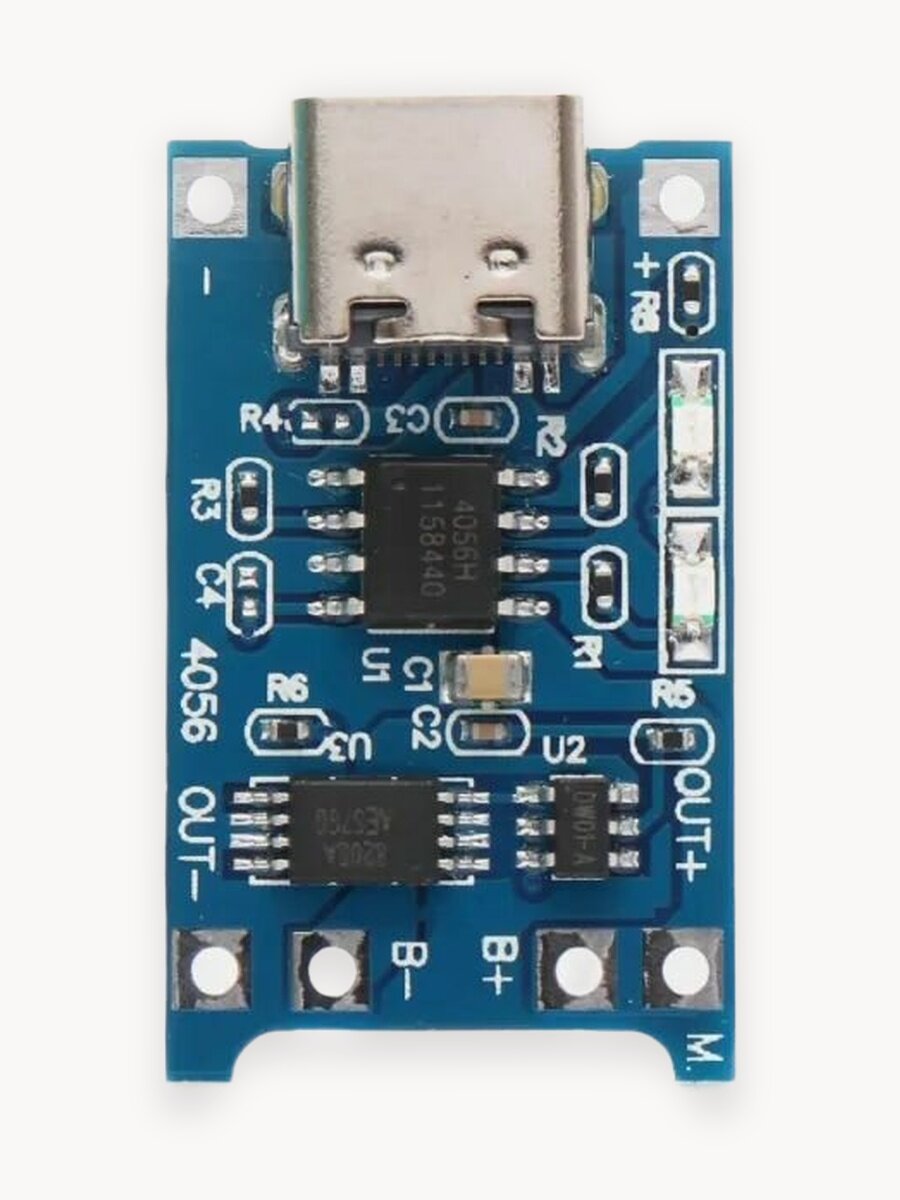 Модуль заряда TP4056 с защитой/Контроллер заряда с защитой 5V 1A - 5шт (TYPE-C)