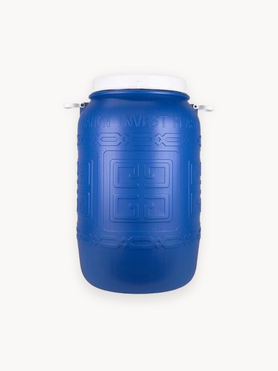 Бочка Донимпекс п/э 100л. круглая, с винтовой крышкой, без вкладыша, с ручками цв. синий