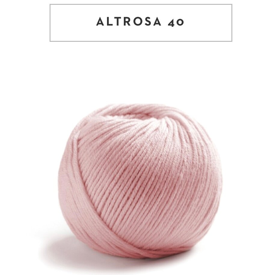 Perla /Перла/ пряжа Lamana (60% пима хлопок, 25% бэби альпака, 15% шелк), 50г/115м (40, altrosa (увядшая роза), розовый)