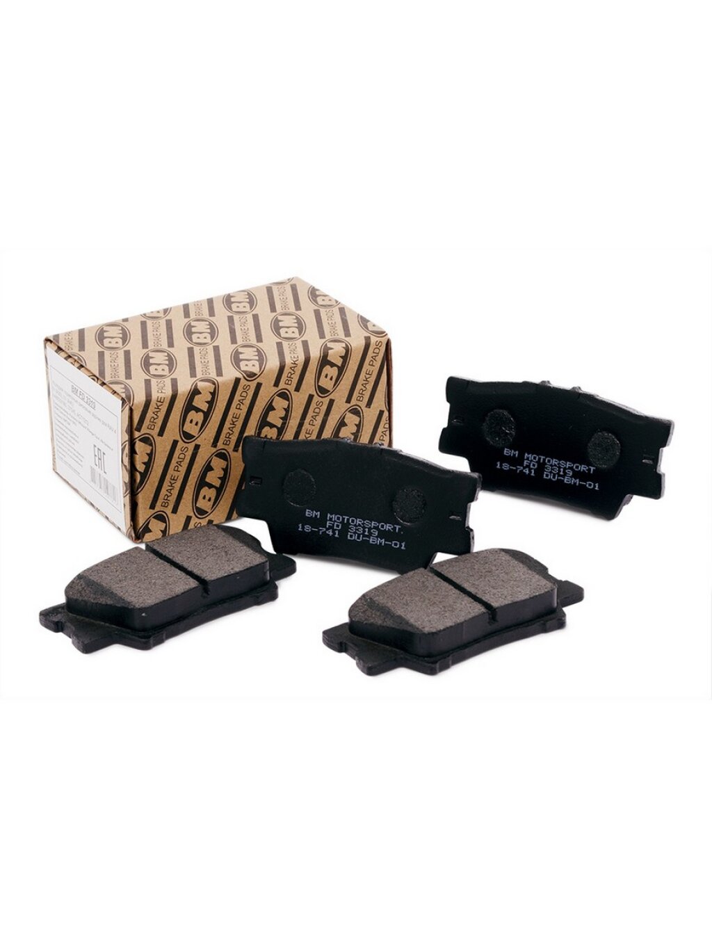 Колодки тормозные дисковые задние BM FD 3319