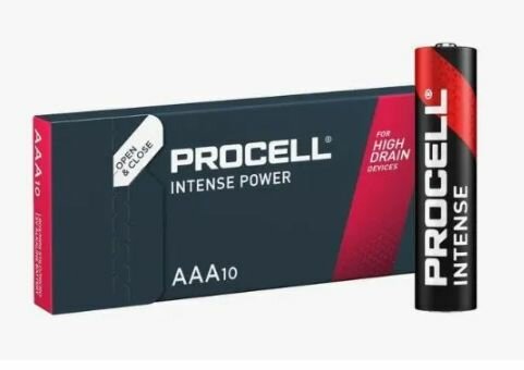 Батарейка DURACELL PROCELL intense power LR03 AAA, 10 штук (10 штук в одной упаковке)