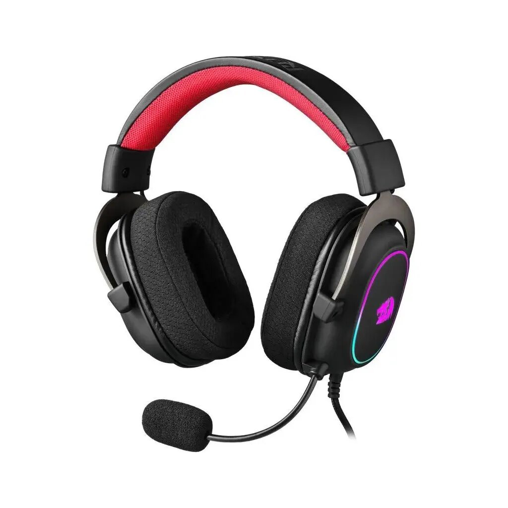 Гарнитура игровая Redragon Zeus X, для компьютера и игровых консолей, мониторные, проводные, черный [70550]