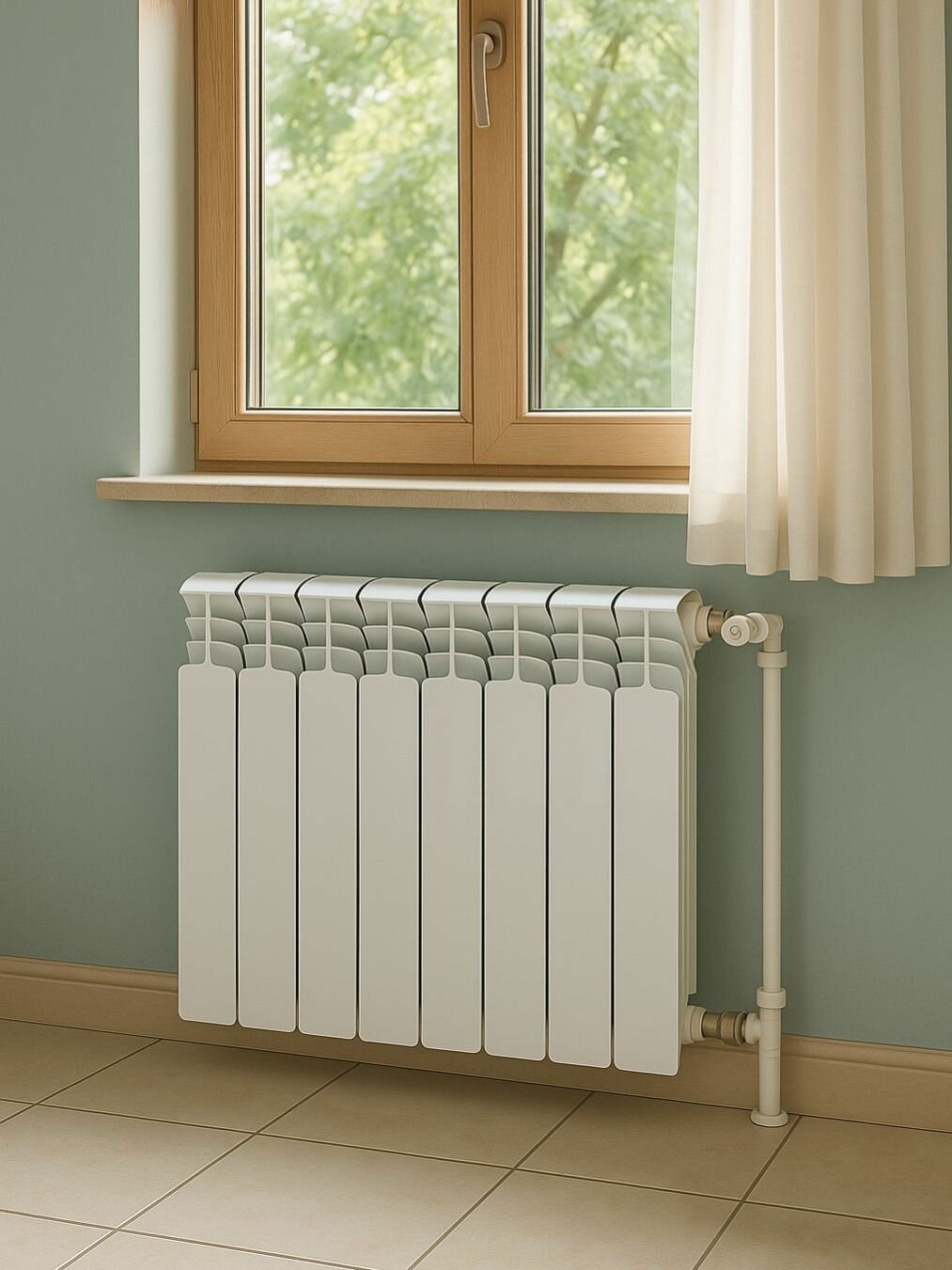 Радиатор биметаллический секционный DANI 500/80/8 (ZSD-G500C2)