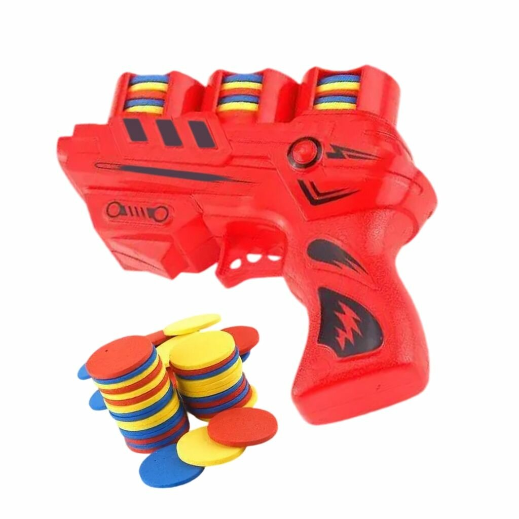 Уличные игрушки, Наружный EVA мягкий фрисби с 25 патронами - красный, комплект