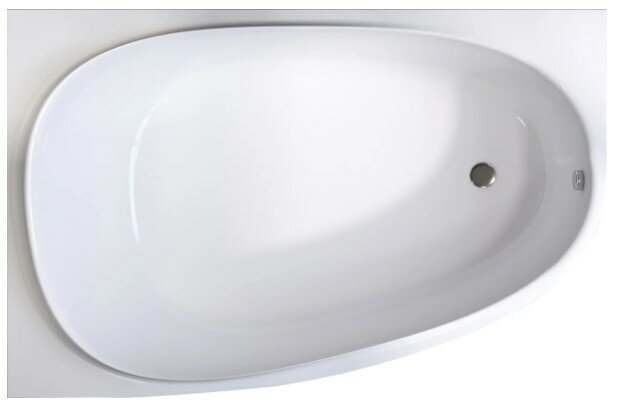 Акриловая ванна AM.PM Like W80A-170L110W-A без опоры 170x110 см, угловая, левая, пристенная, белая, асимметричная