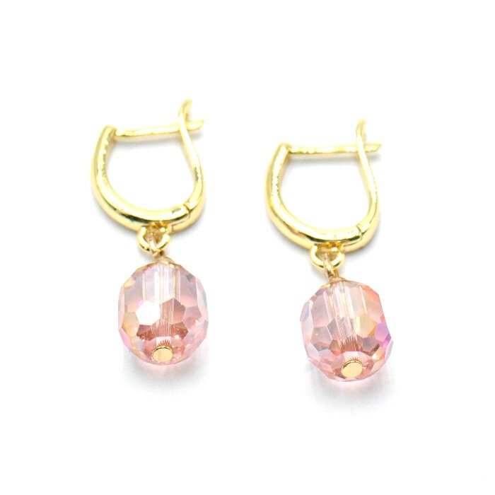 Серьги, бижутерный сплав, 925 проба, кристаллы Swarovski