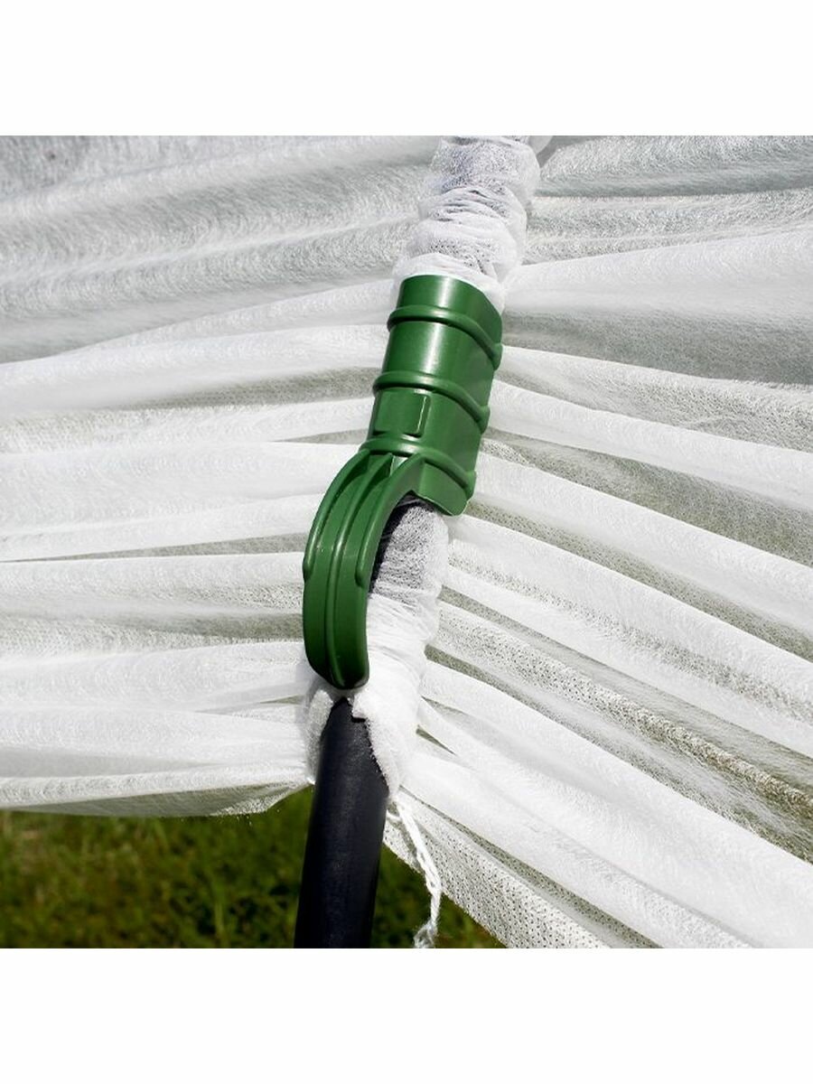 Зажим для крепления укрывного материала и пленки к дугам d=16 мм, 10 шт 'Урожайная сотка'