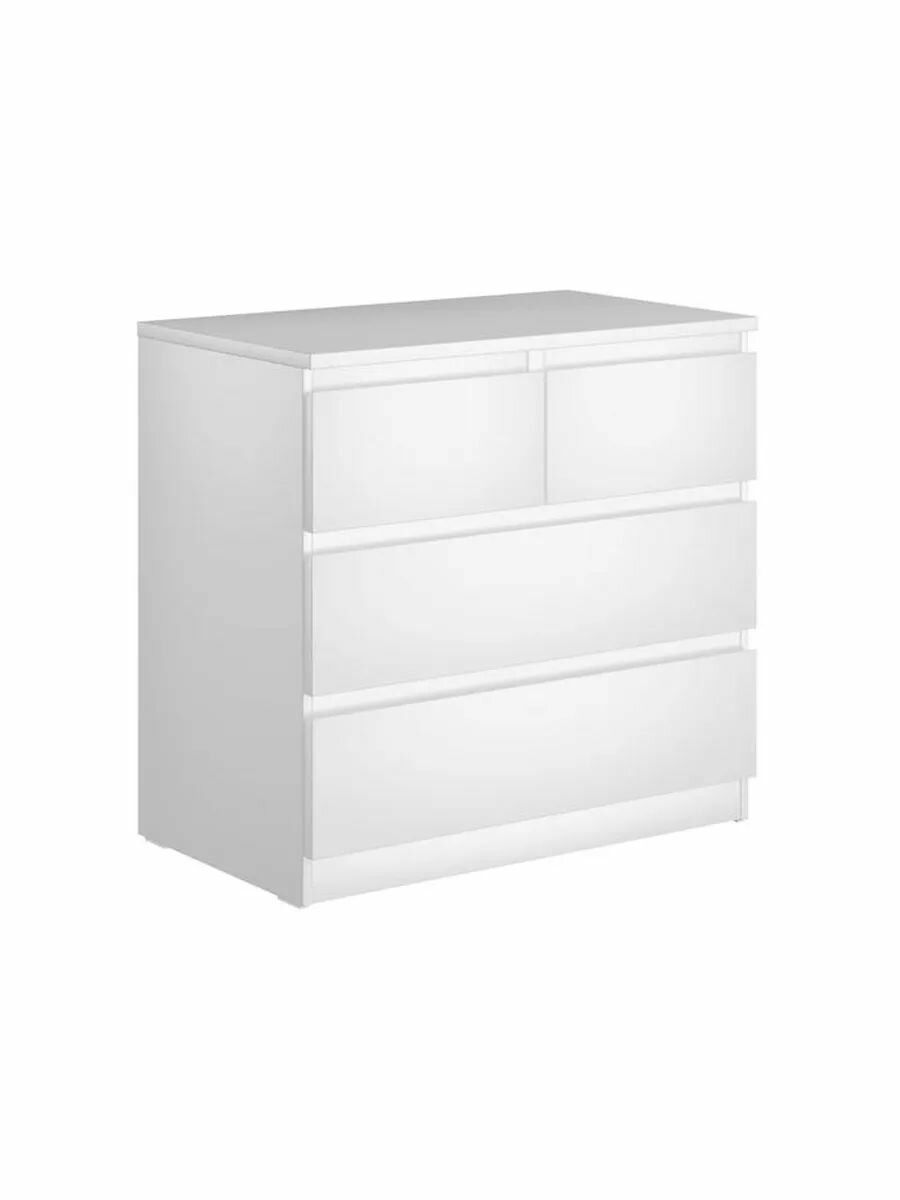 Комод Мальта с ящиками 80х48х76 см, Белый