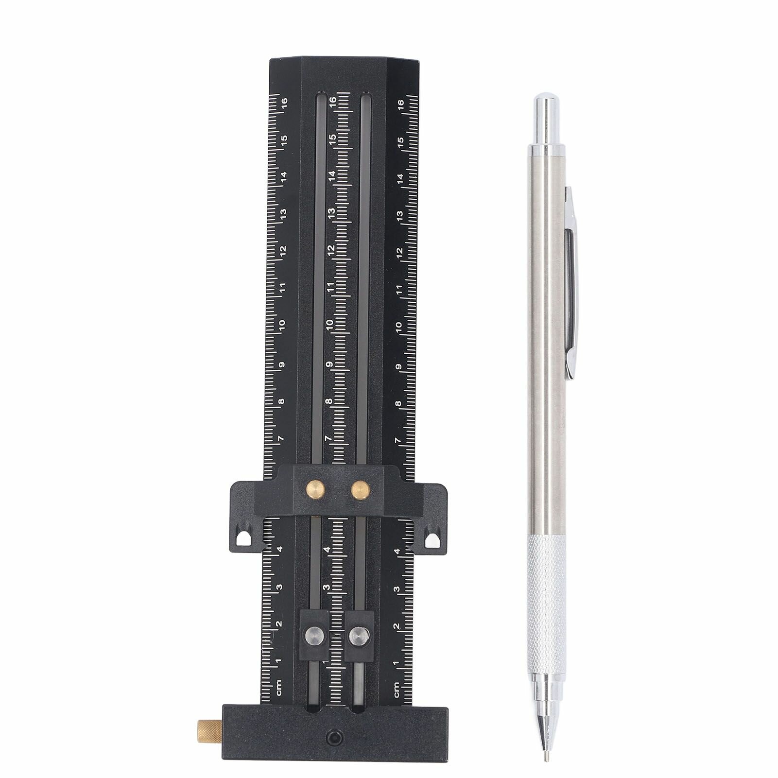 16 см черный Т-образный калибр со стальной иглой (метрический)