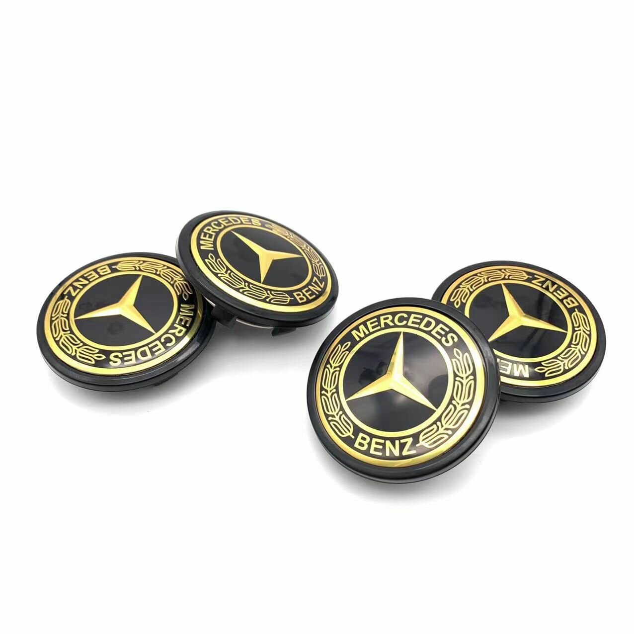 Колпачки заглушки на литые диски Mercedes-Benz 65/49/14 мм 4 шт.