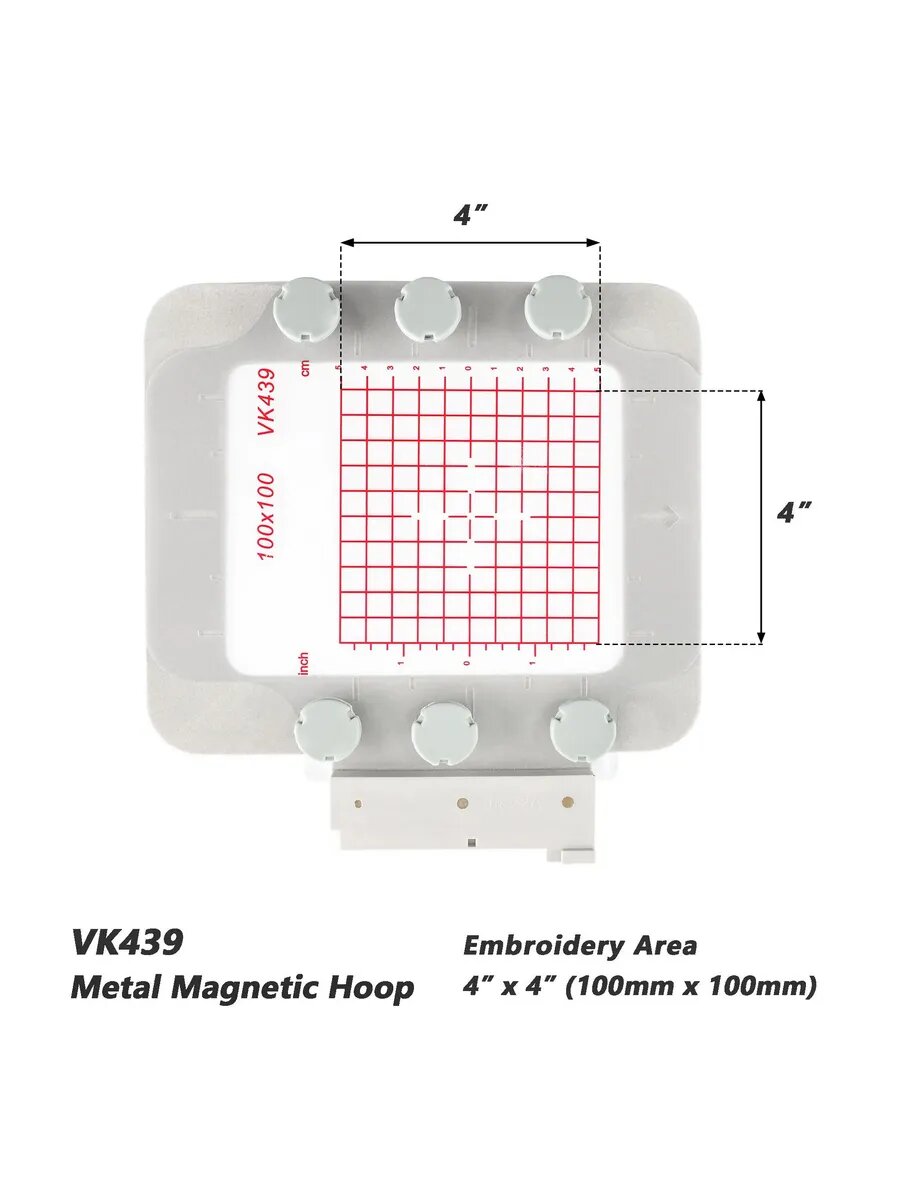 VK439 Магнитная рамка для вышивания для Husqvarna Viking(Для подходящих моделей см страницу описания товара)
