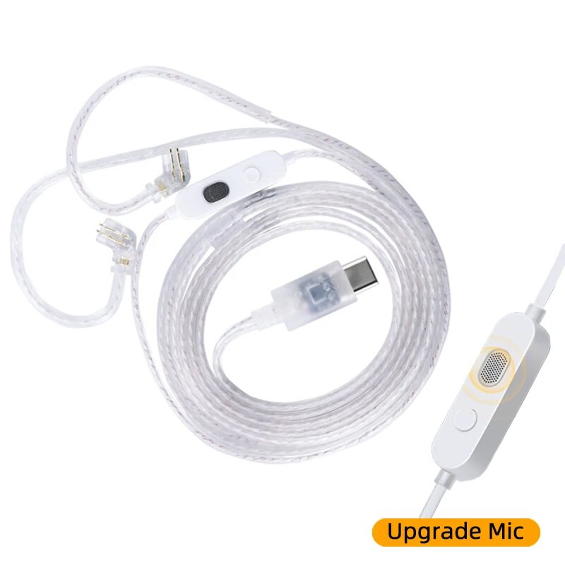 Кабель KZ Upgrade Microphone USB-C для наушников