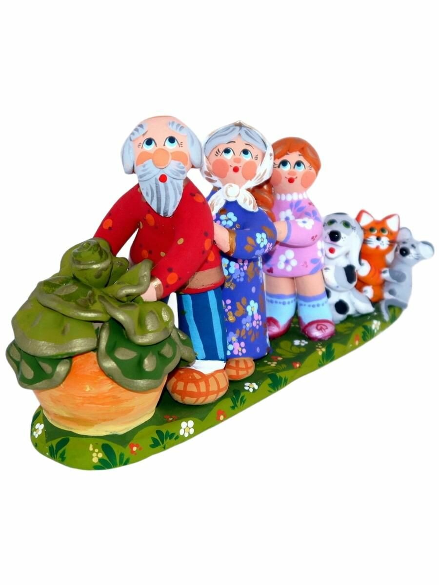 Репка, Ковровская глиняная игрушка, ручная авторская работа