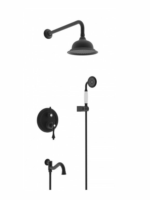 Смеситель встраиваемый для душа 3-я функция GANZER GZ77065-C ретро