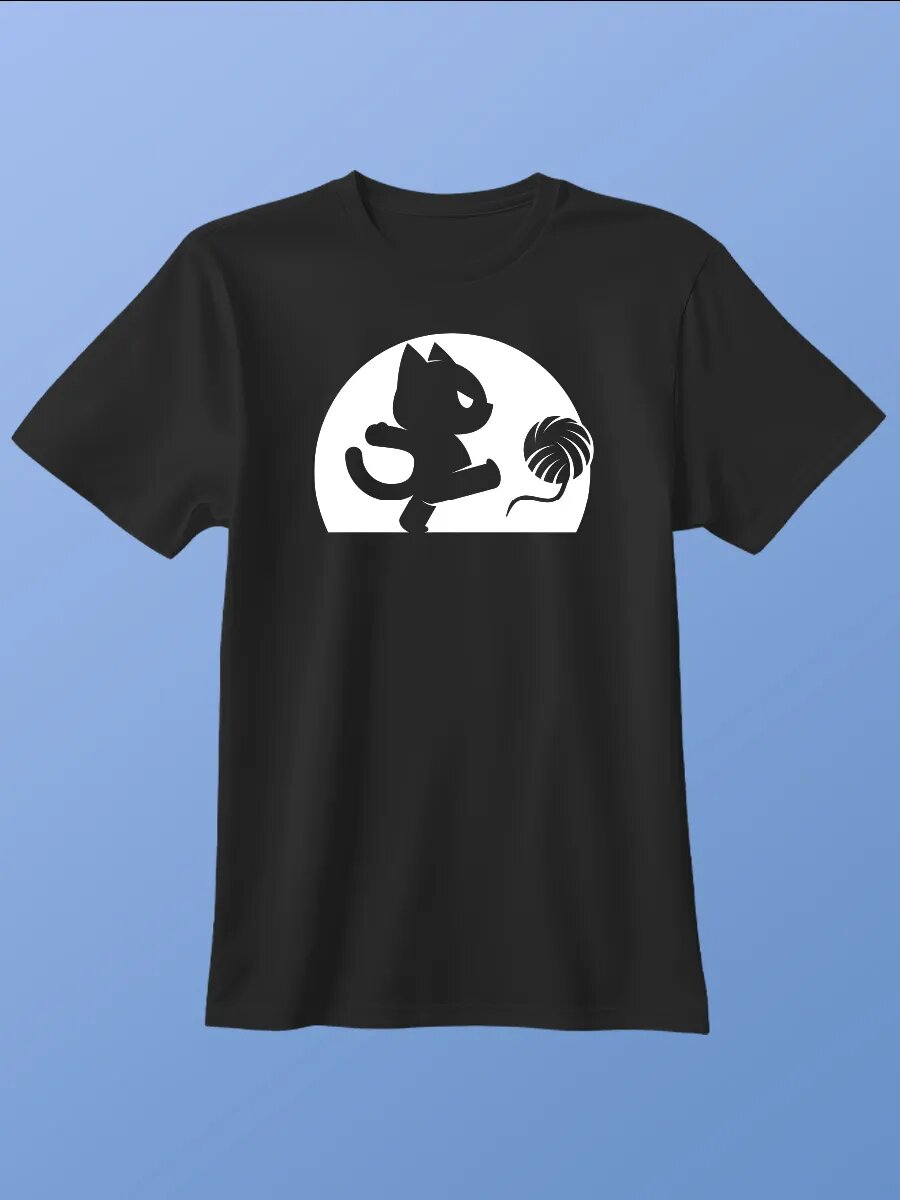 Футболка котики минимализм