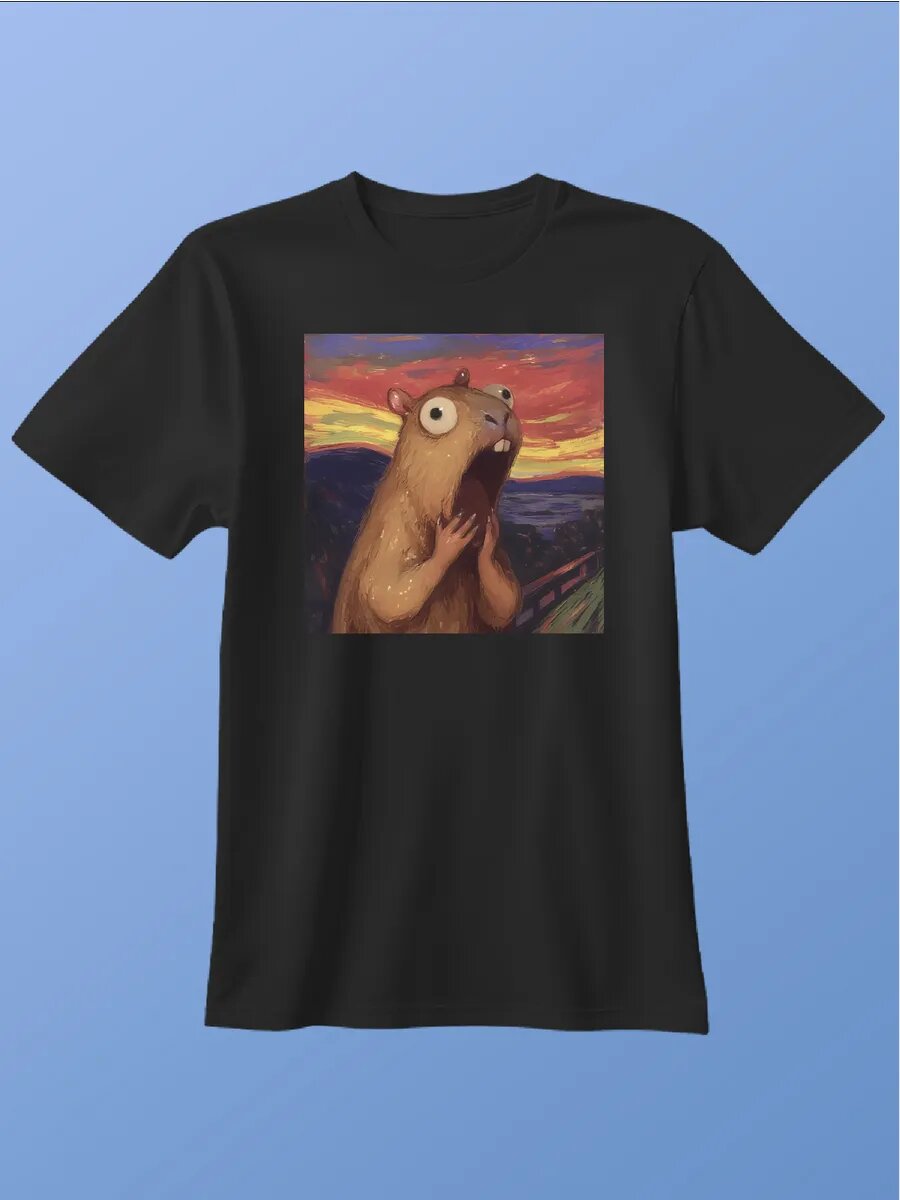 Футболка капибара картина