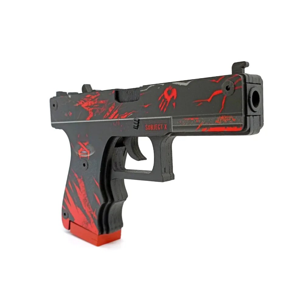 Деревянный пистолет Глок 18 Хаунт (резинкострел) Mod.1 PalisWood