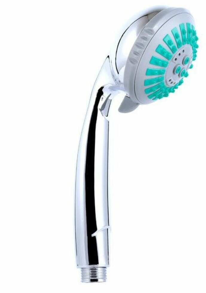 Душевая лейка KAISER SH-009, 3 режима, пластик, хром, лейка для душа ручная