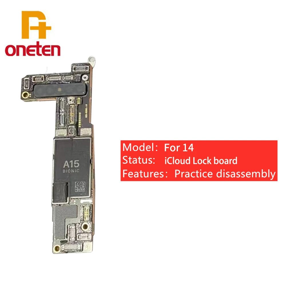 Блокированная материнская плата для iPhone 12 13 14 15 Pro Max oneten 14 Locked Board US